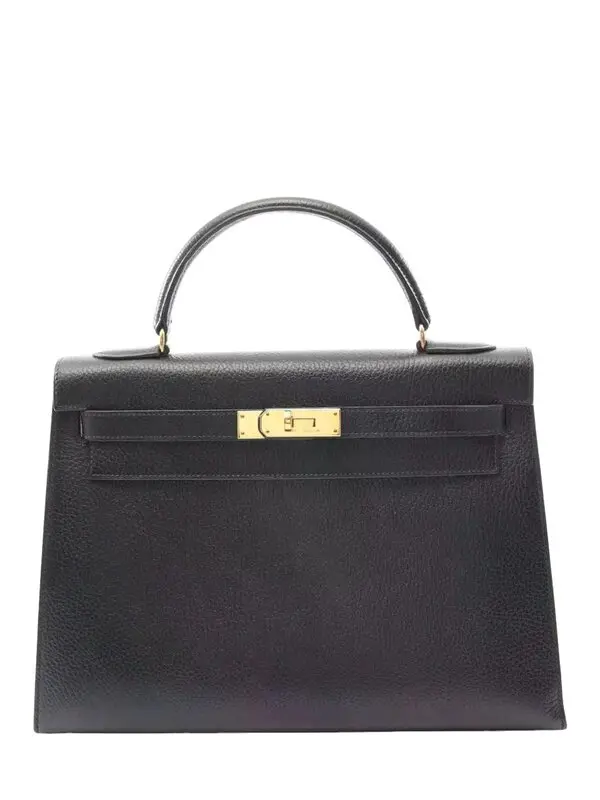 Hermès 1991 Kelly Sellier 32 Handbag - Black