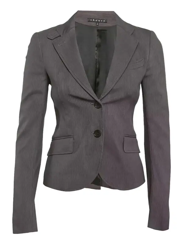 Theory Pinstripe Blazer - Grey