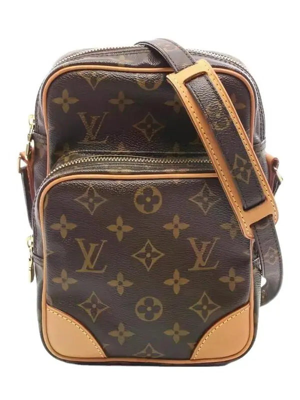 LOUIS VUITTON 2002 Monogram Amazon Crossbody Bag - Brown