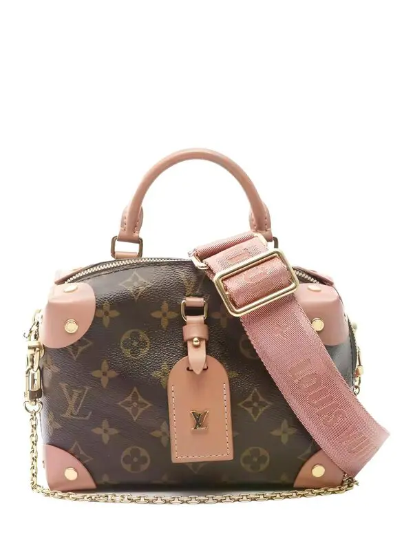 LOUIS VUITTON Petite Malle Souple Monogram Handbag - Brown