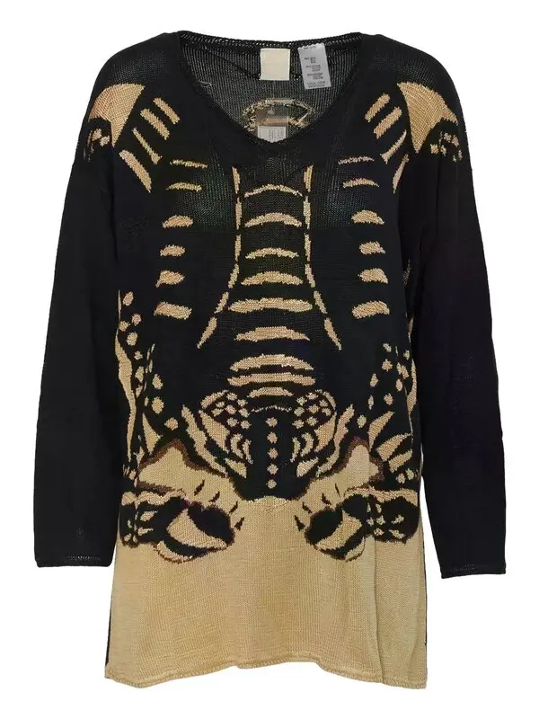 KRIZIA Pre-owned Embroidery T-shirt - Black
