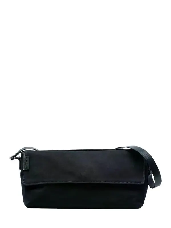 Fendi 20th Century Canvas Baguette Shoulder Bag - Black