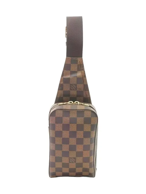 LOUIS VUITTON 2004 Damier Geronimos Body Bag - Brown