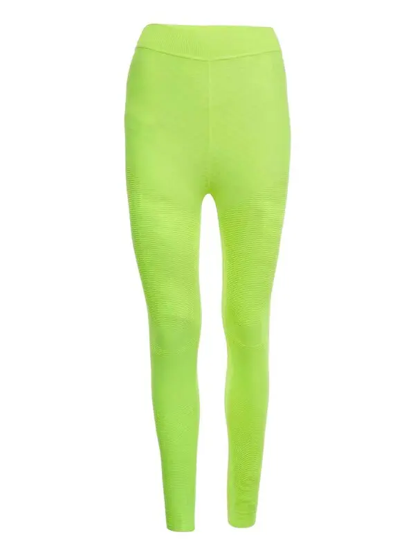 Prada Textured Leggings - Green