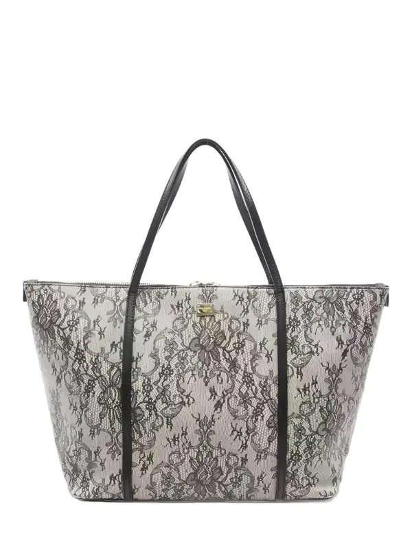 Dolce & Gabbana 2000s Lace Pattern Tote Bag - Neutrals