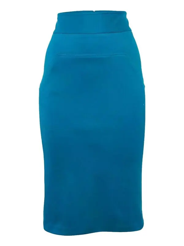 Diane Von Furstenberg Vintage Pencil Midi Skirt - Blue