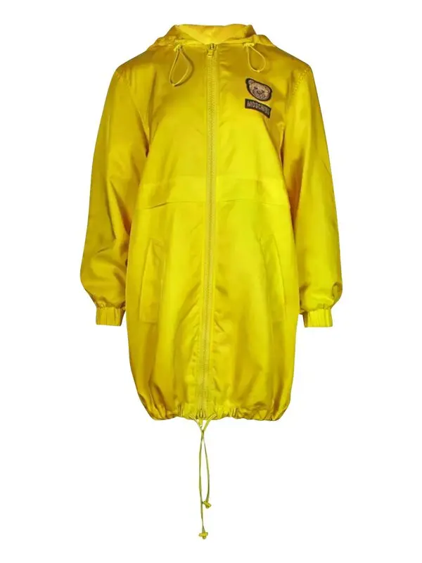 Moschino Drawstring Teddy-bear Coat - Yellow