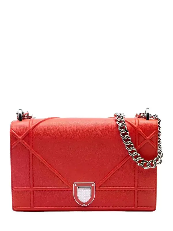 Dior Pre-owned 2016 Diorama Flap Crossbody Bag - Red
