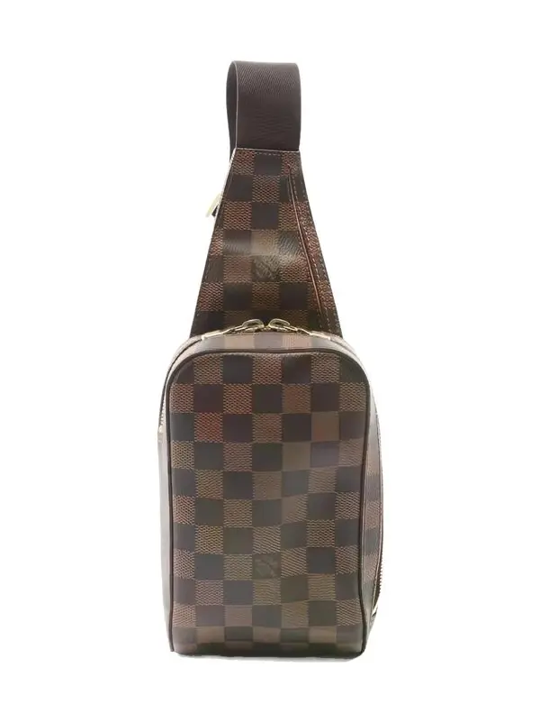 LOUIS VUITTON 2005 Damier Ebène Messenger Bag - Brown