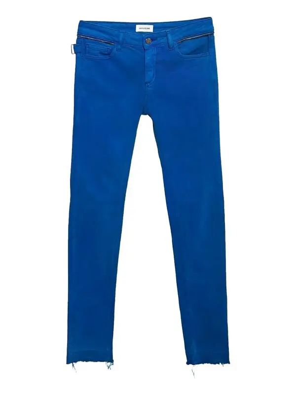 Zadig&Voltaire Eva Cher Zip-fly Denim Trousers - Blue