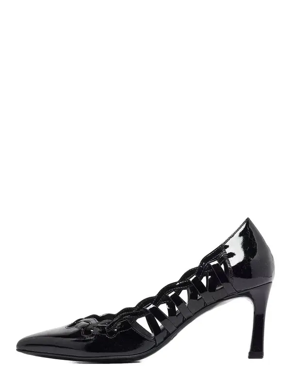 TOD'S 90mm Patent-leather Cut-out Pumps - Black