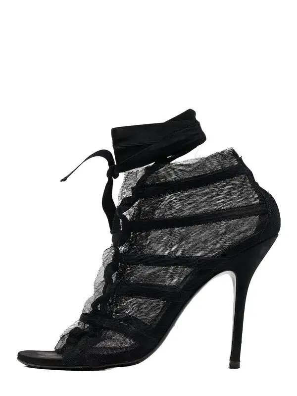 Dolce & Gabbana 115mm Mesh Ankle Boots - Black