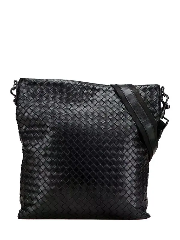 Bottega Veneta Nappa Intrecciato Vn Crossbody Bag - Black