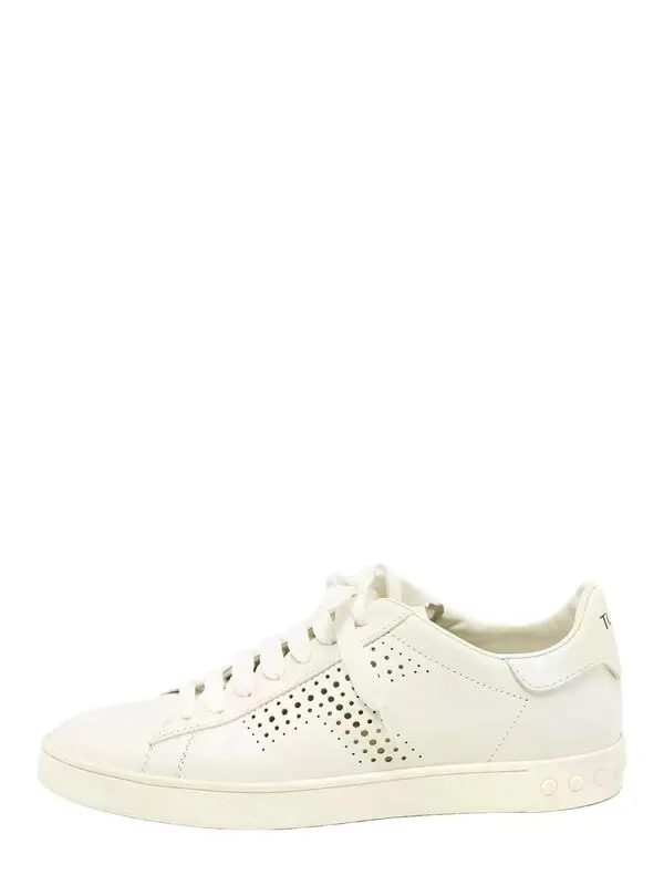 TOD'S Vintage 2024 Perforated Leather Sneakers - White