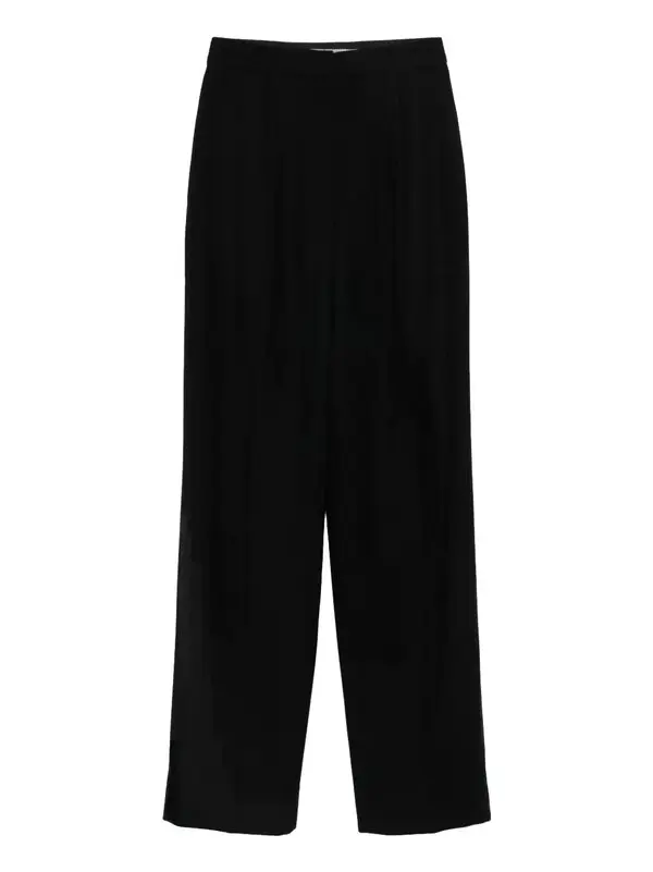 John Galliano 1990s Wool Tailored Trousers - Black