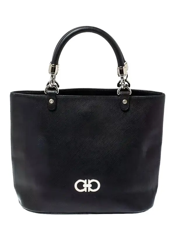 FERRAGAMO Gancio-motif Tote Bag - Black