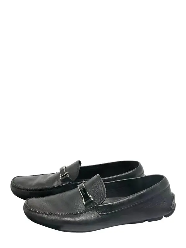 Prada Leather Loafers - Black
