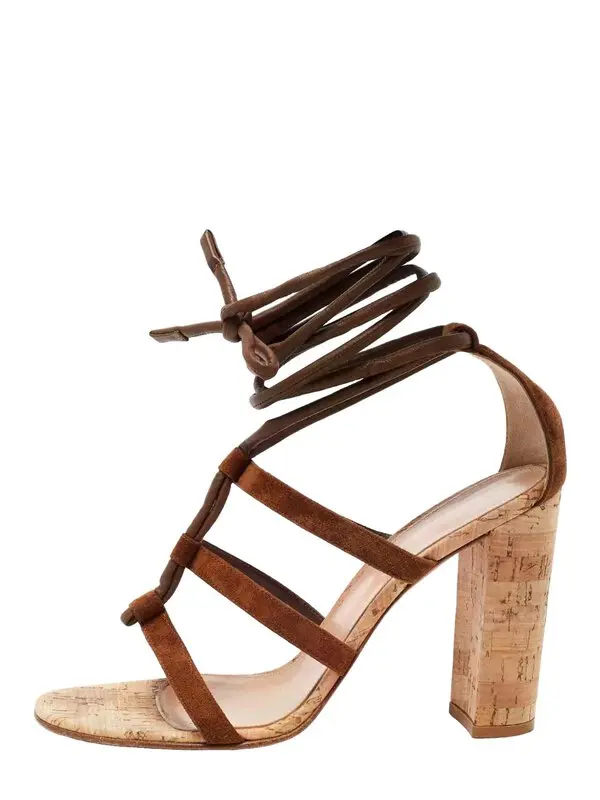 GIANVITO ROSSI 110mm Cayman Sandals - Brown