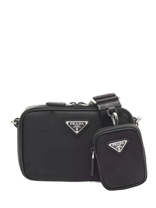Prada 2020 Brick Nylon Shoulder Bag - Black