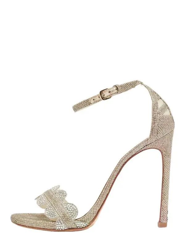 STUART WEITZMAN 100mm Embellished Sandals - Gold
