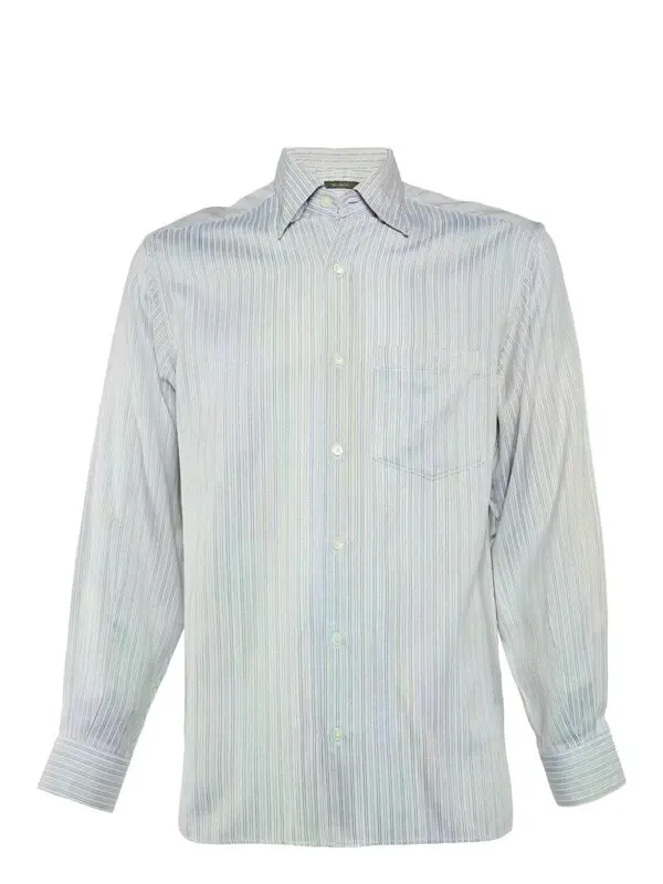 Ermenegildo Zegna Chest-pocket Striped Shirt - Blue
