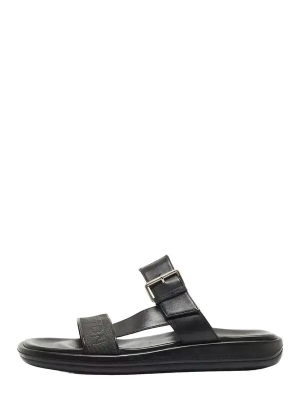 LOUIS VUITTON Buckle-strap Flat Sandals - Black