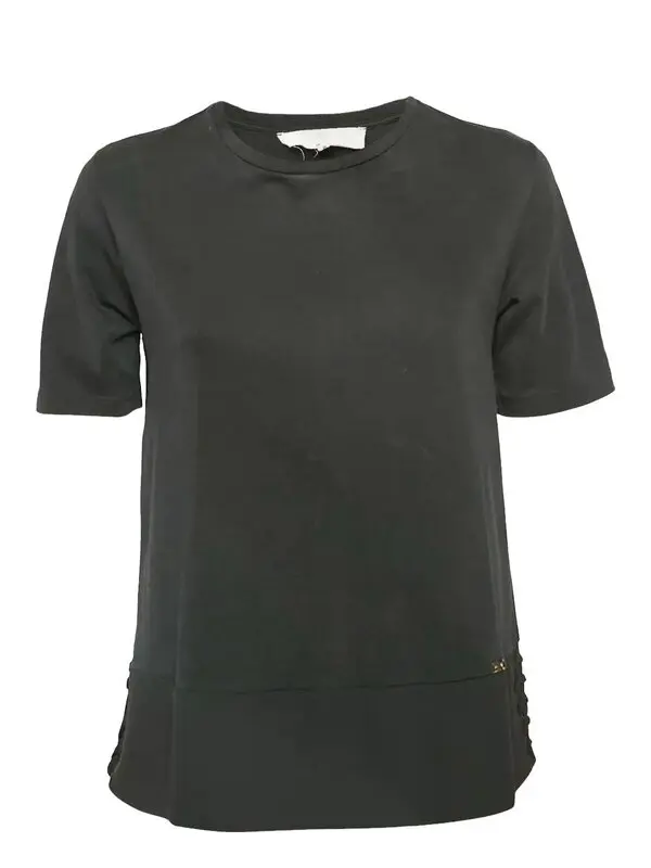 Elisabetta Franchi Laced-detail Top - Black