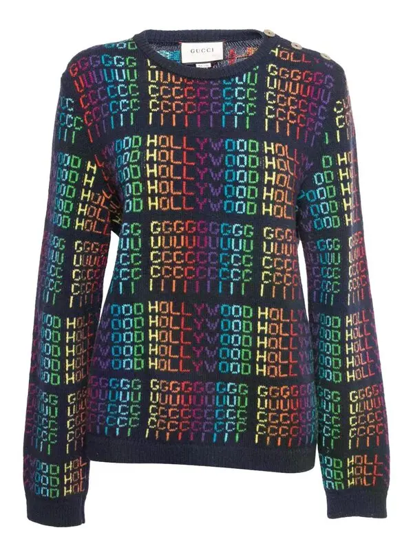 Gucci Hollywood Rainbow Sweater - Blue