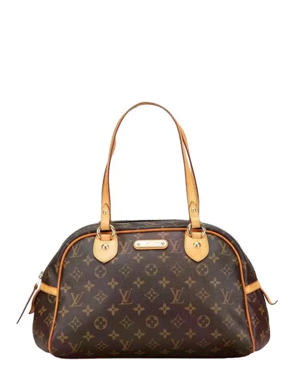 LOUIS VUITTON 2008 Monogram Montorgueil Pm Handbag - Brown