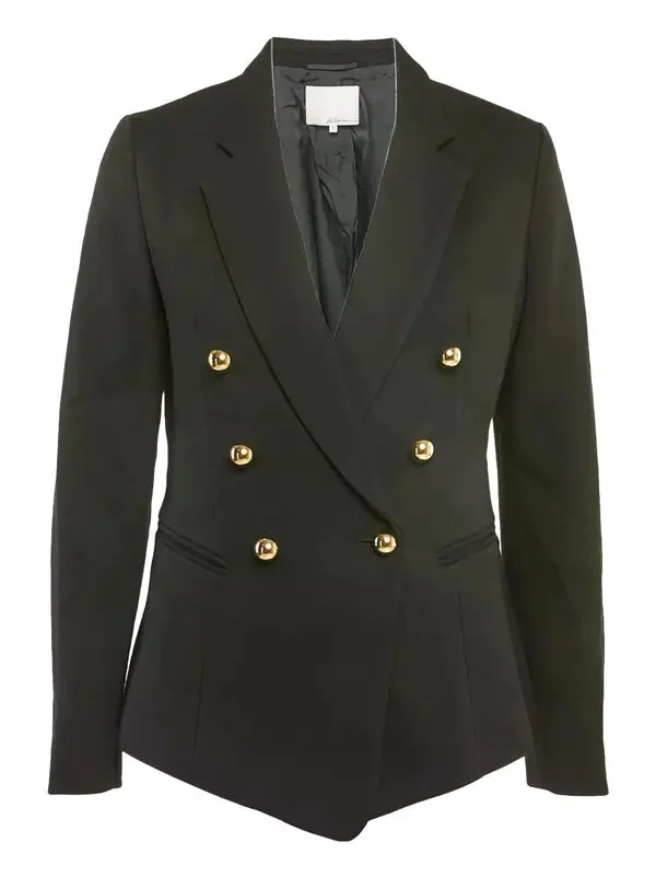 3.1 Phillip Lim Double-breasted Wool-blend Blazer - Black