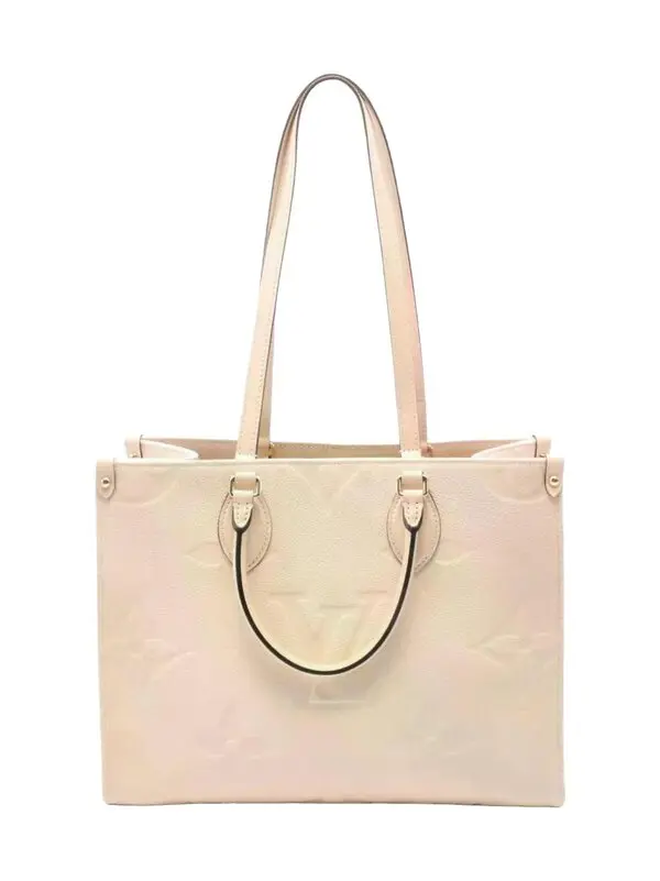 LOUIS VUITTON 2021 On The Go Mm Tote Bag - Neutrals