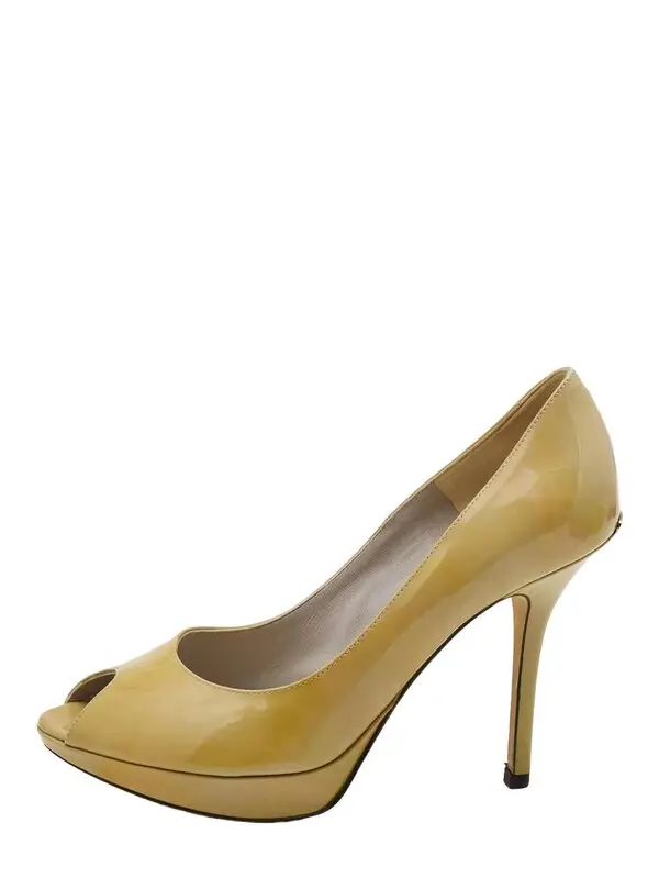 Dior 110mm Miss Peep-toe Pumps - Yellow