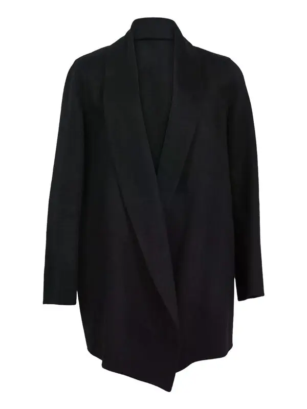 Theory Shawl Wool Coat - Black