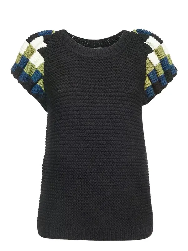 Fendi Crochet T-shirt - Black