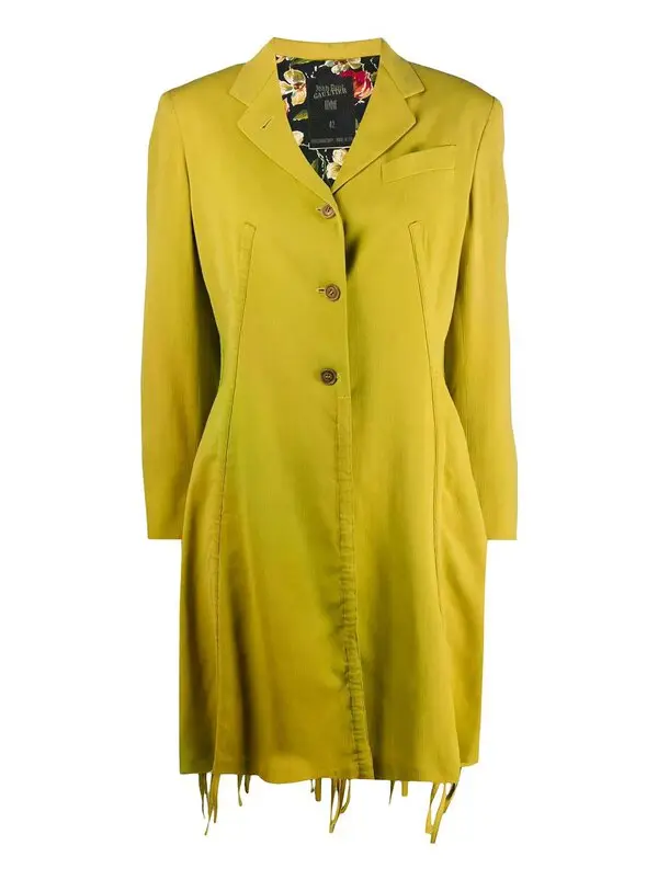 Jean Paul Gaultier 1991 Single-breasted Coat - Yellow