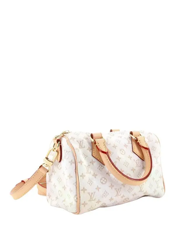 LOUIS VUITTON Speedy Bandouliere Satchel Monogram Jacquard Polyamide 20 - Neutrals