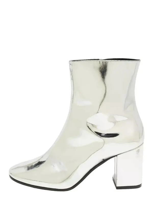 Balenciaga 75mm Ankle Boots - Metallic