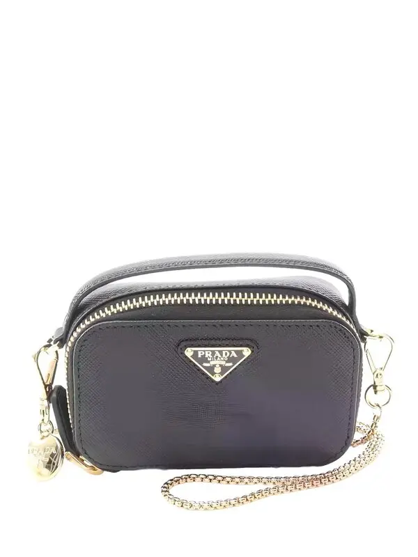 Prada Leather Shoulder Bag - Black