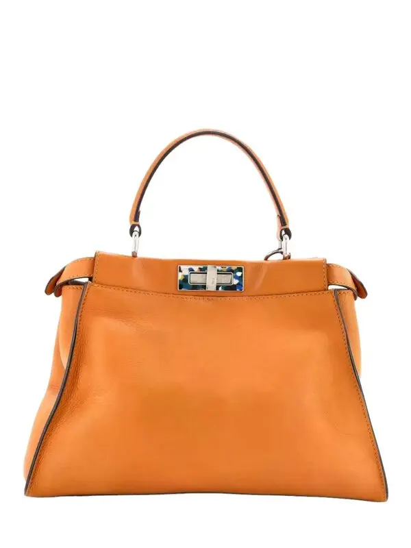 Fendi Peekaboo Regular Satchel - Orange