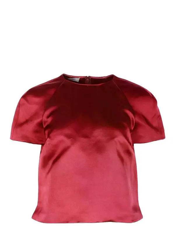 Valentino Garavani Short-sleeved Silk Blouse - Red