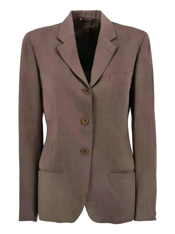 ROMEO GIGLI Single-breasted Blazer - Brown