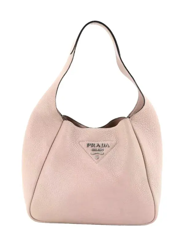 Prada Dynamique Vitello Daino Hobo Bag - Neutrals