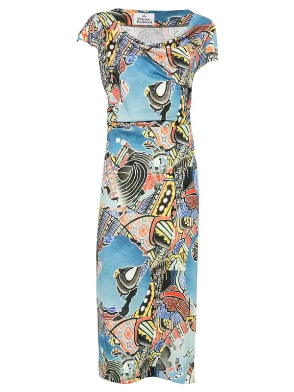 VIVIENNE WESTWOOD Ginnie Midi Dress - Blue