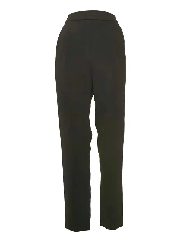 Paule Ka Striped Pleated Trousers - Black