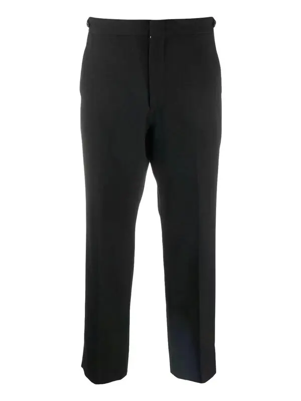 Comme Des Garçons 2000s Cropped Tailored Trousers - Black