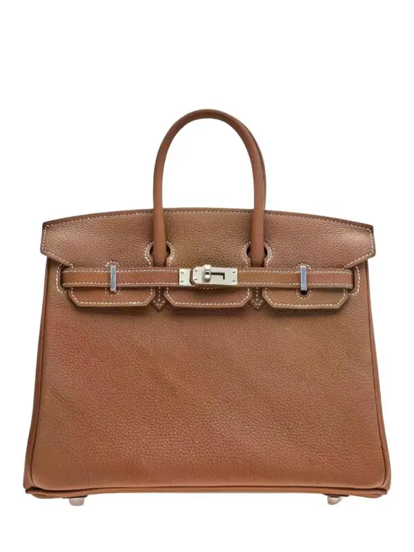 Hermès Birkin 25 Togo Palladium-hardware Tote Bag - Brown