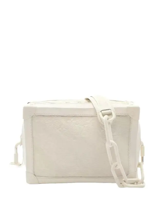 LOUIS VUITTON Monogram Trunk Shoulder Bag - White