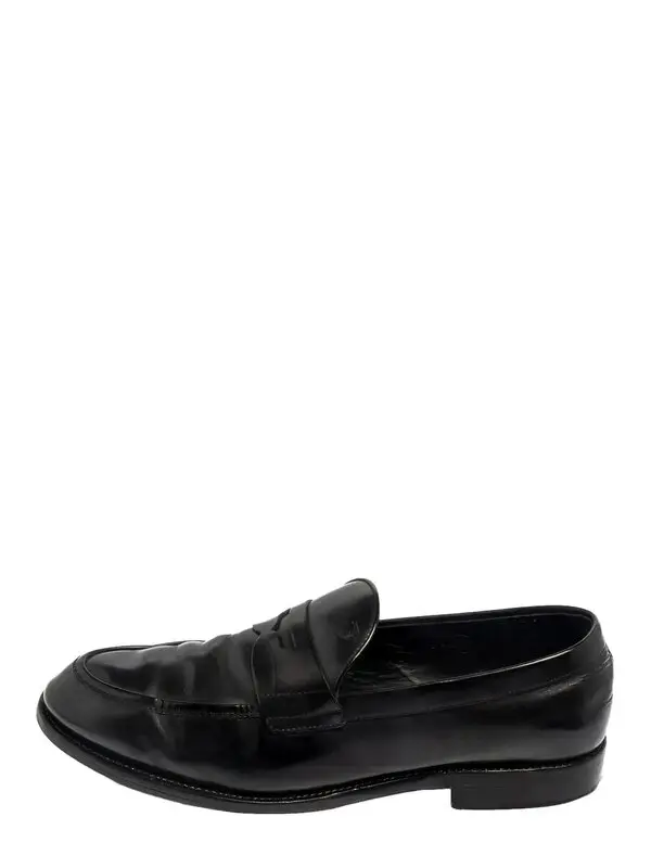 TOD'S Vintage Leather Loafers - Black