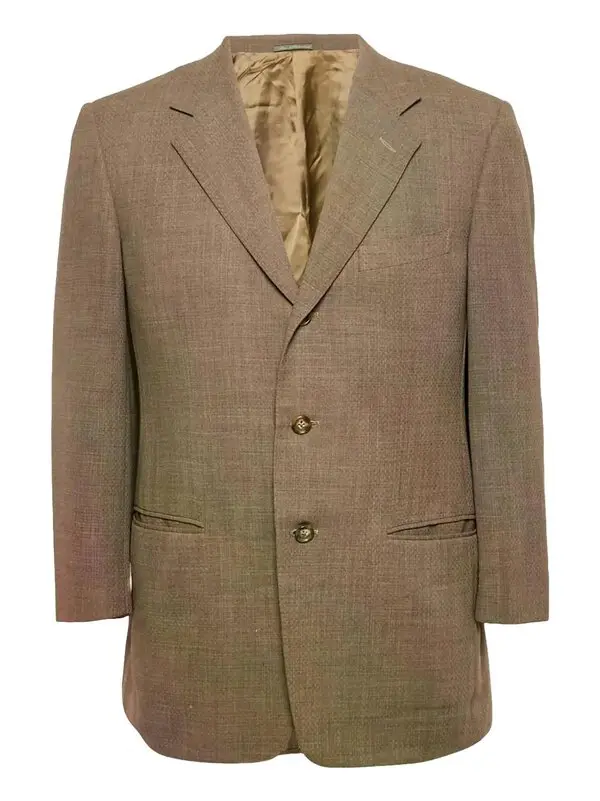 Ermenegildo Zegna Buttoned Wool Blazer - Brown