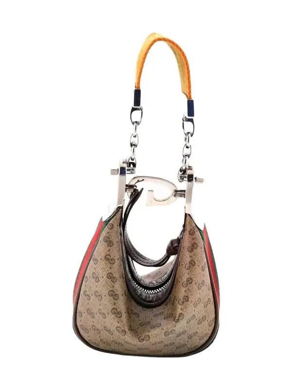 Gucci Attache Micro Gg Coated Canvas Mini Hobo Bag - Neutrals